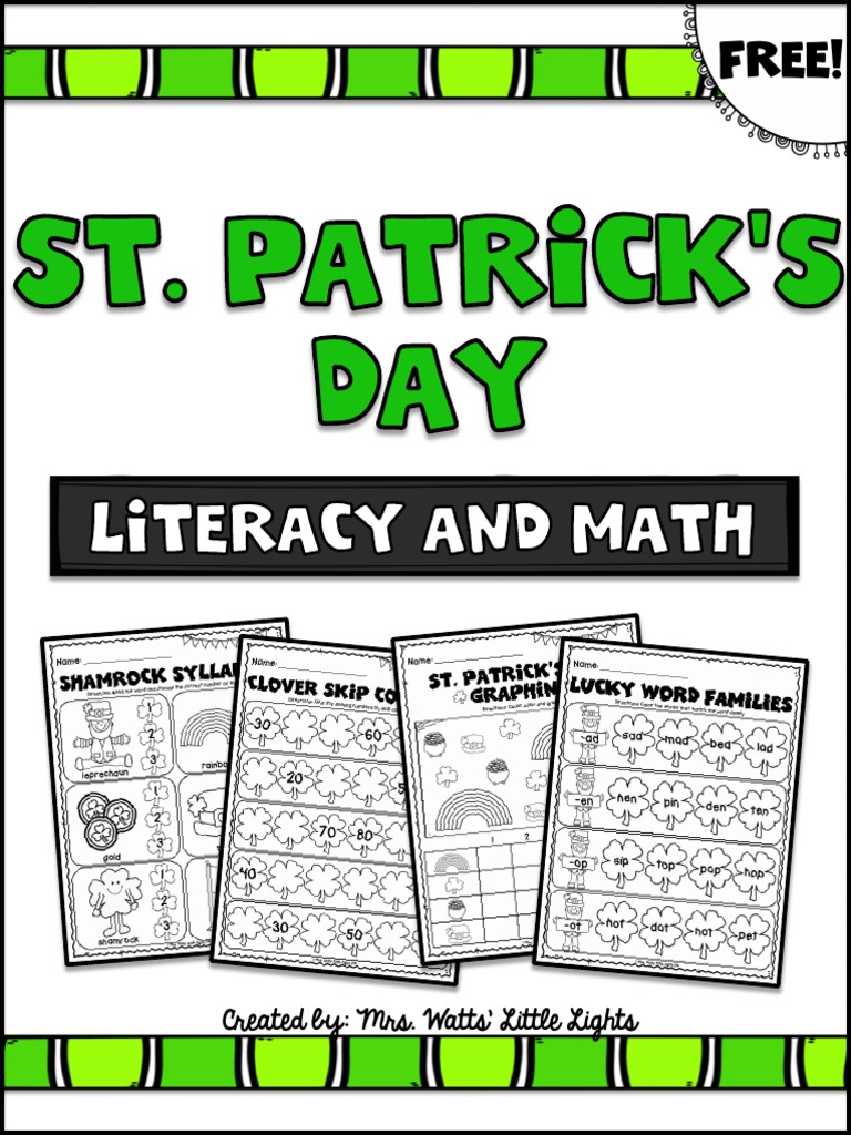 Freest Patricks Day Literacy and Math Prin Tables | PDF