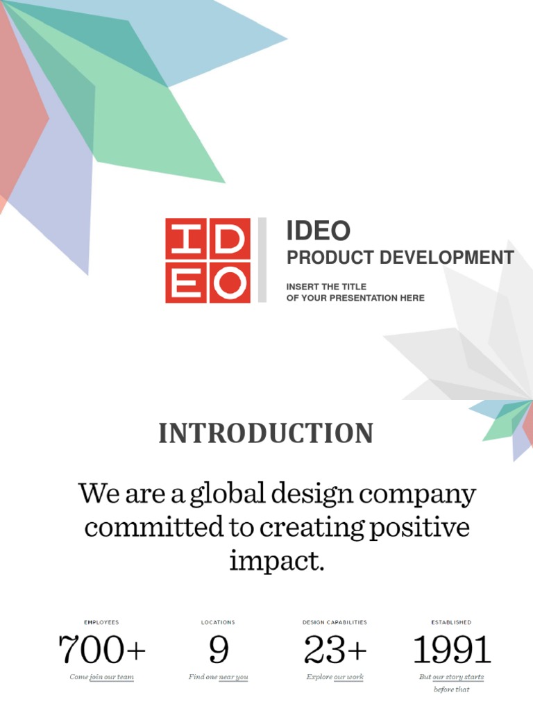Ideo Product Development-Presentation | PDF | Art