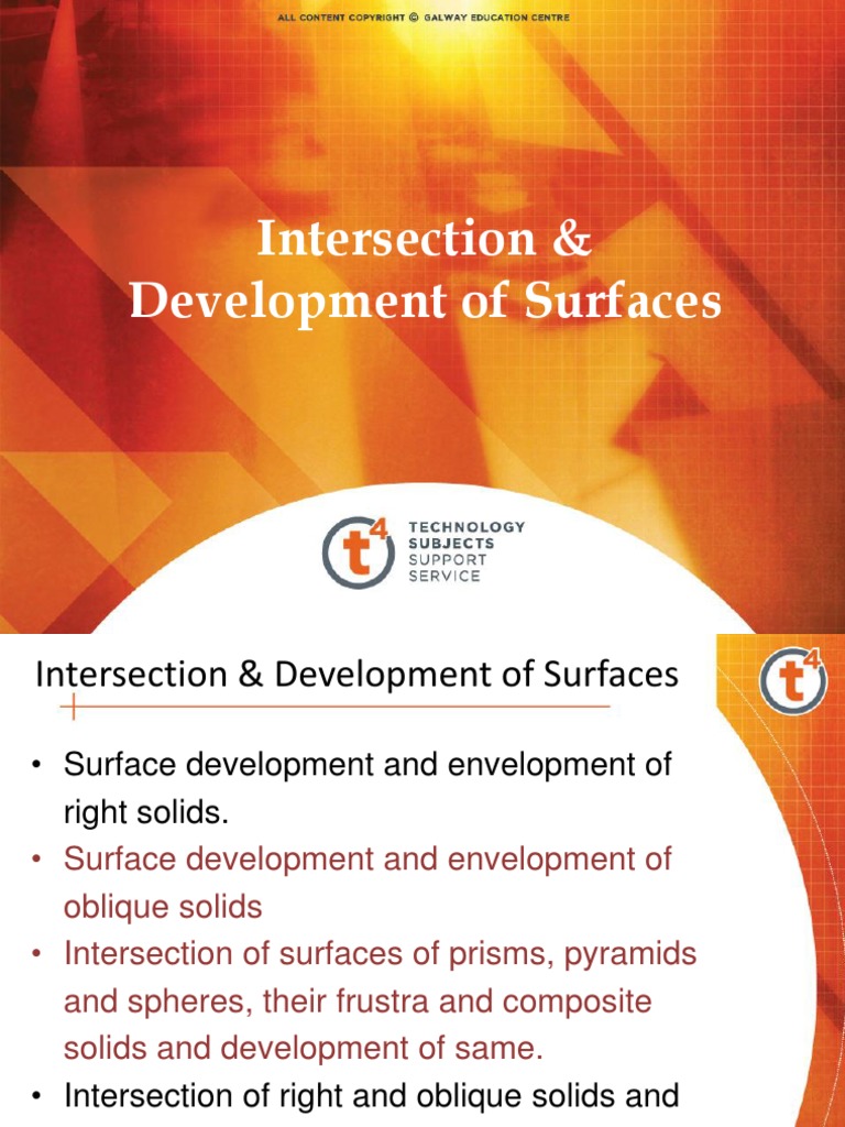 Intersection & Development of Surfaces RD13 | PDF