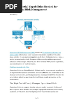 Four Principles and Levels of ORM | PDF | Operational Risk | Risk
