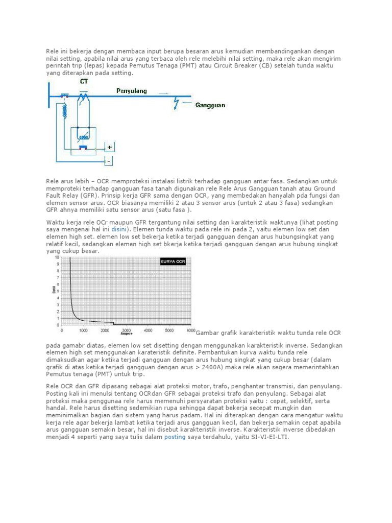 Koordinasi Overcurrent Relay (OCR) | PDF