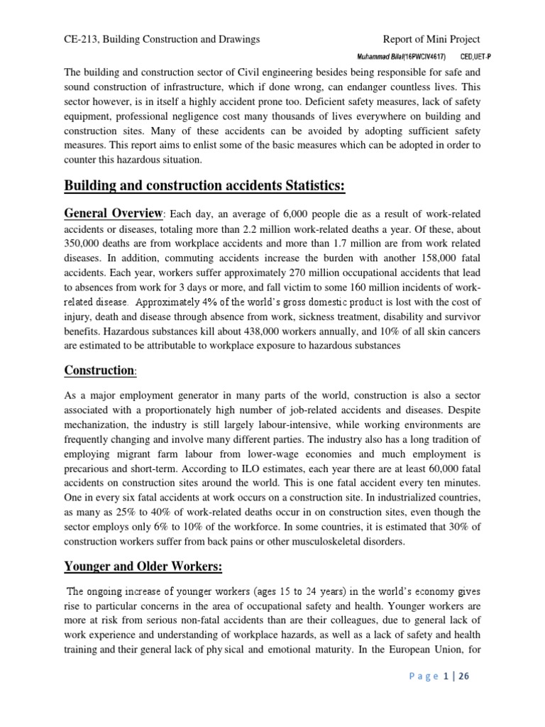 Report On Safety Measures During Construction | PDF | Forklift | Crane (Machine)