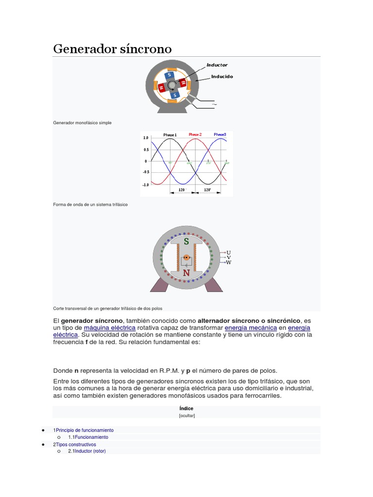 Generador síncrono