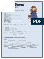 Noun Underlining Practice Exercises | PDF