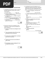 Solutions Test Unit 2 A | PDF | Grammar | Linguistics