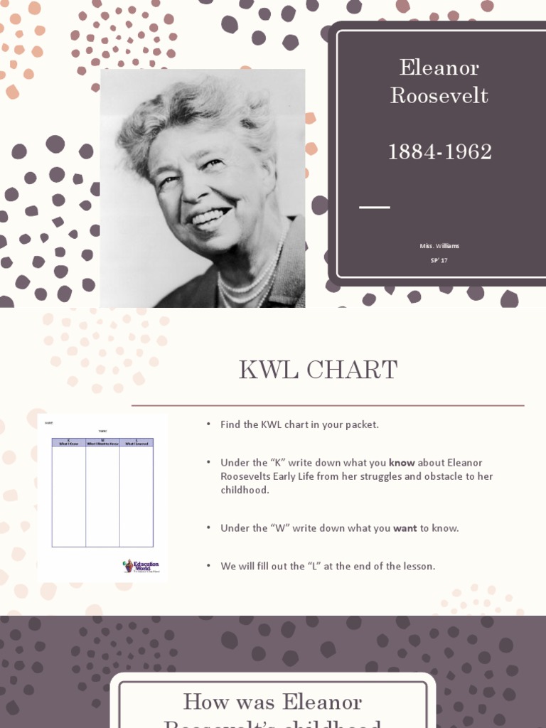 Eleanor Roosevelt's Impactful Life | PDF | Eleanor Roosevelt | Franklin ...