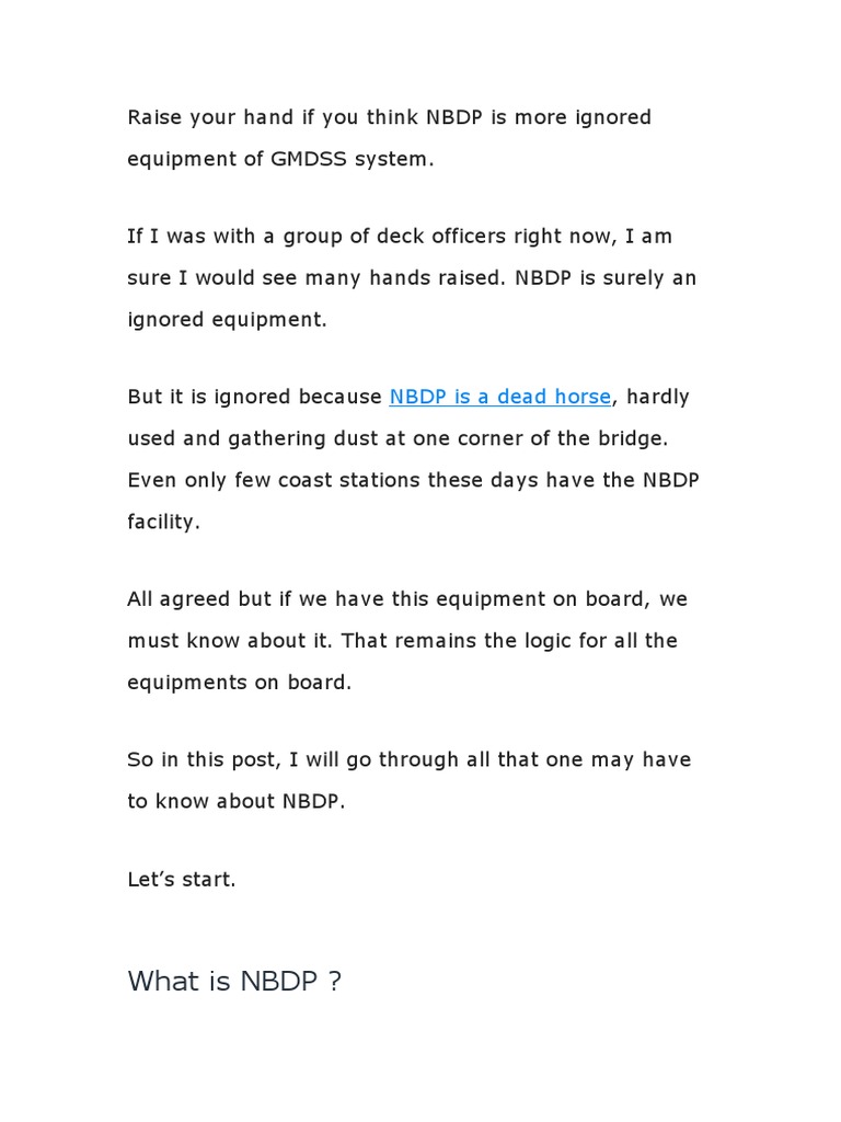 Where Does NBDP Fit in GMDSS and How to Use It | Forward Error ...