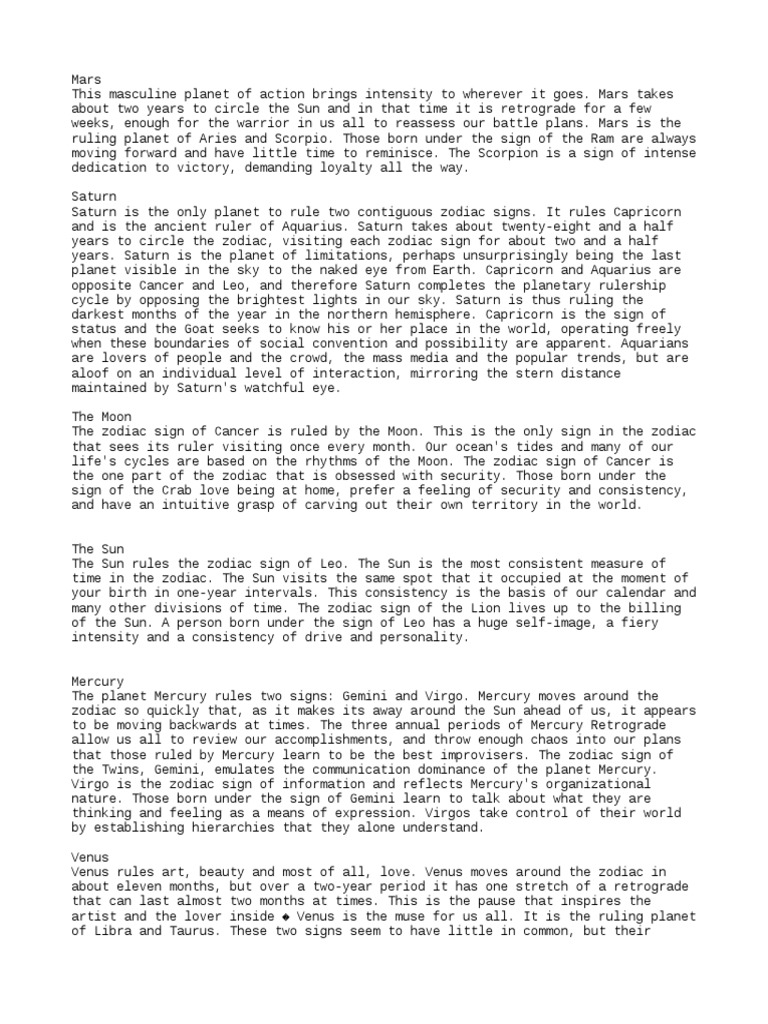 Planet Gann | PDF | Astrological Sign | Planets In Astrology