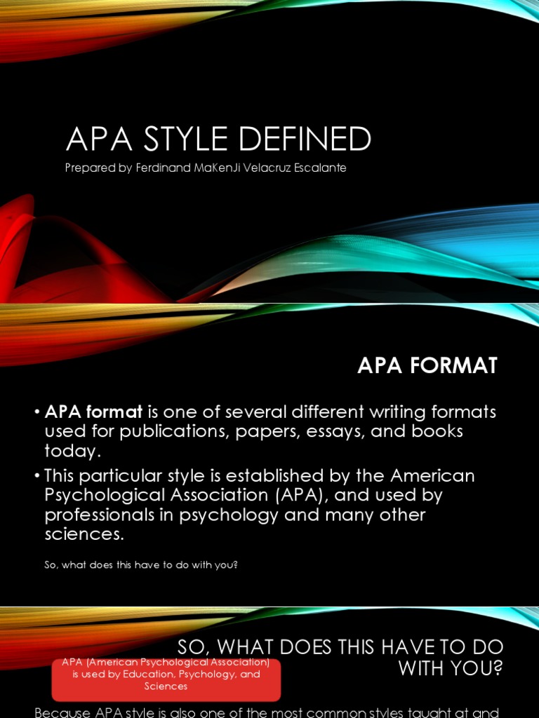 APA Style Defined | PDF | American Psychological Association | Paragraph