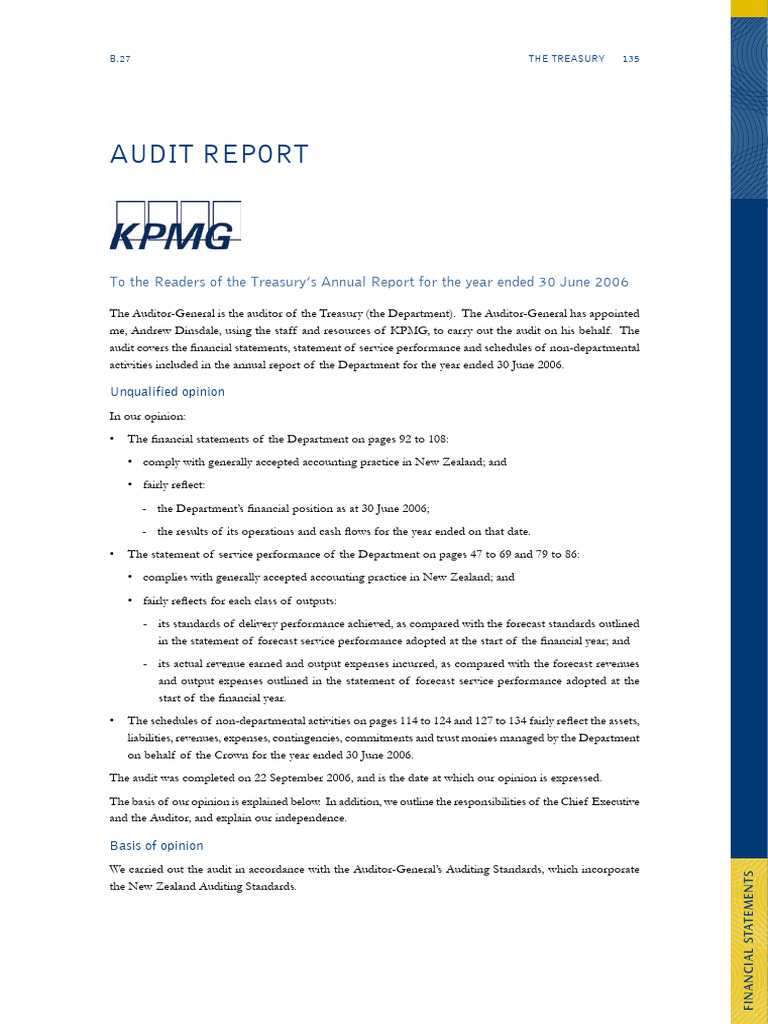 KPMG Audit | PDF | Audit | Financial Statement