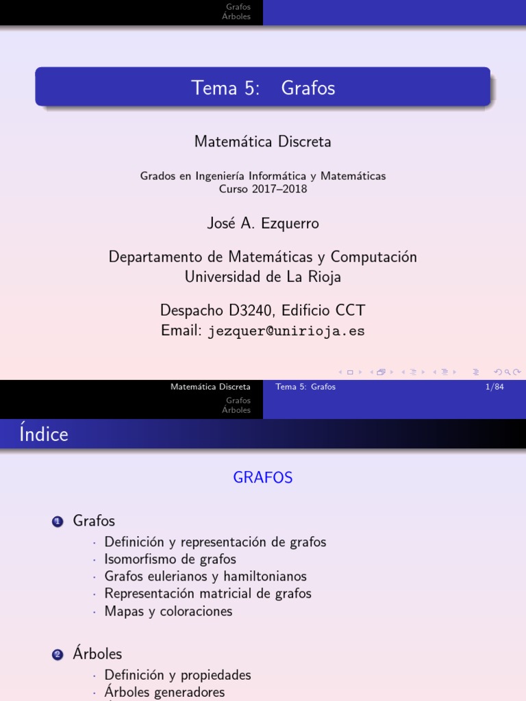 T5 Grafos | PDF | Teoría de grafos | Matriz (Matemáticas)