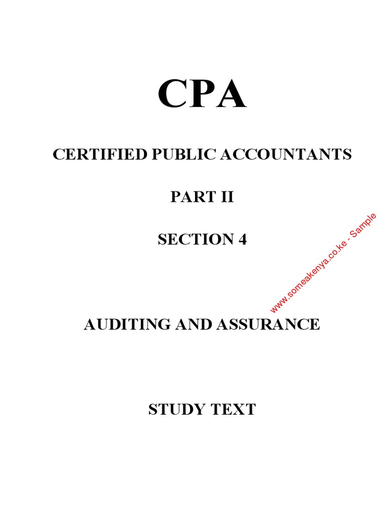 Auditing and Assurance - Sample | PDF | Audit | Financial Statement