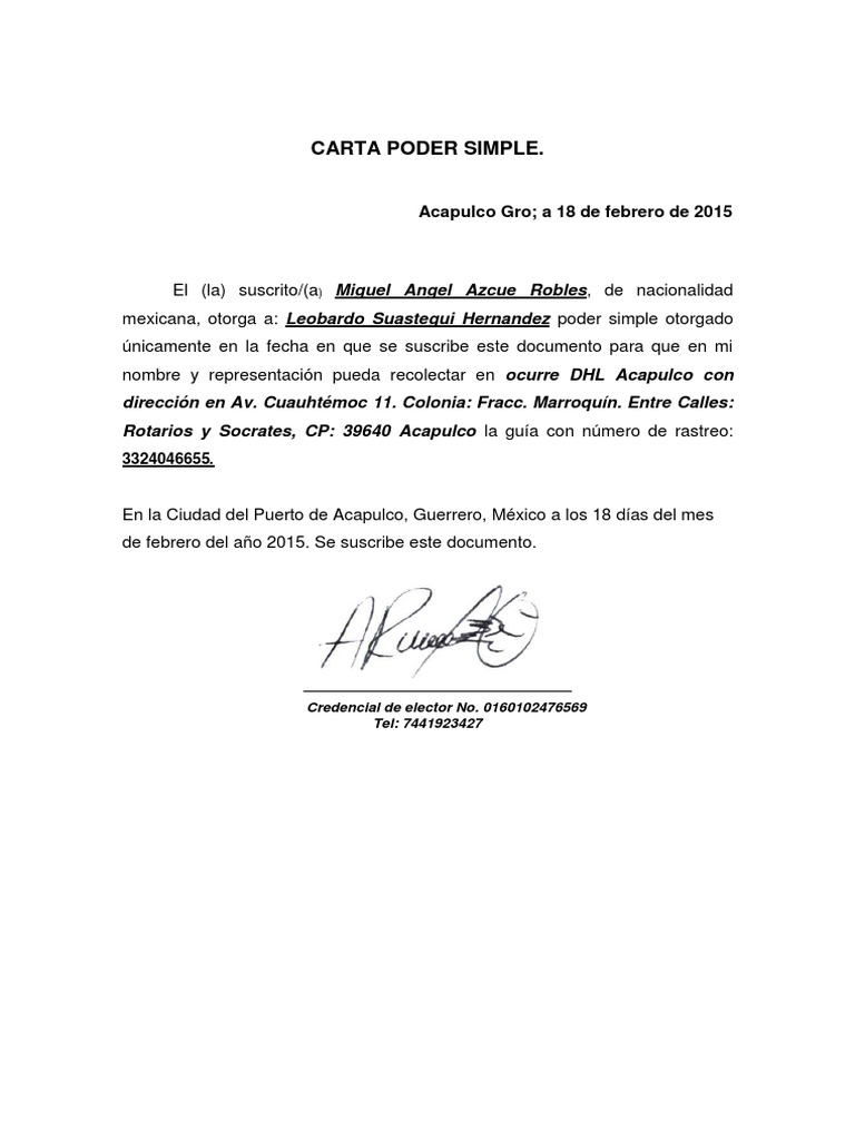 Carta Simple | PDF