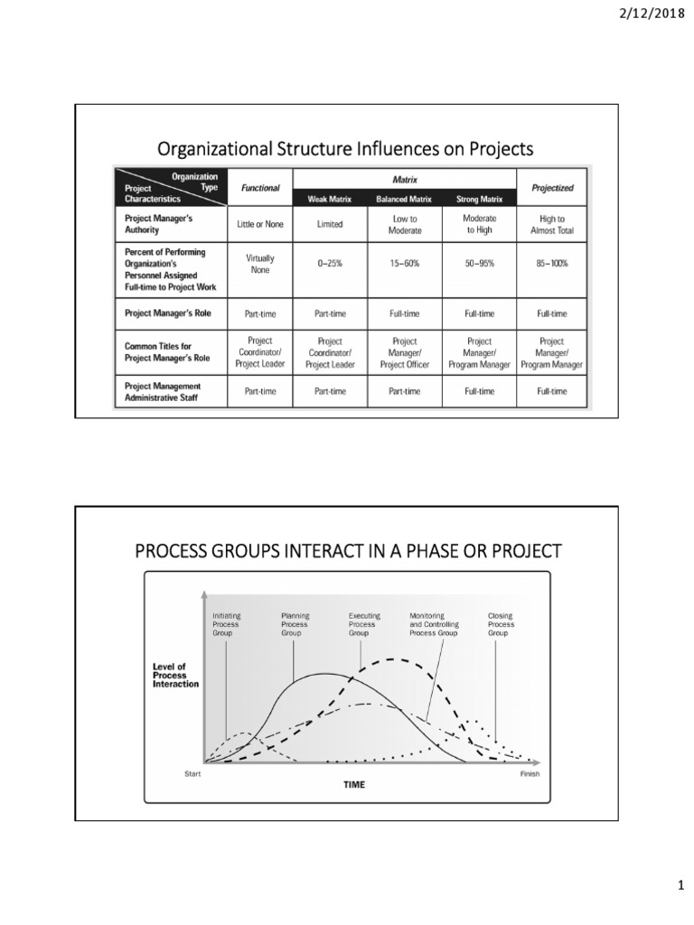 Organizational Structure Influences On Projects | PDF