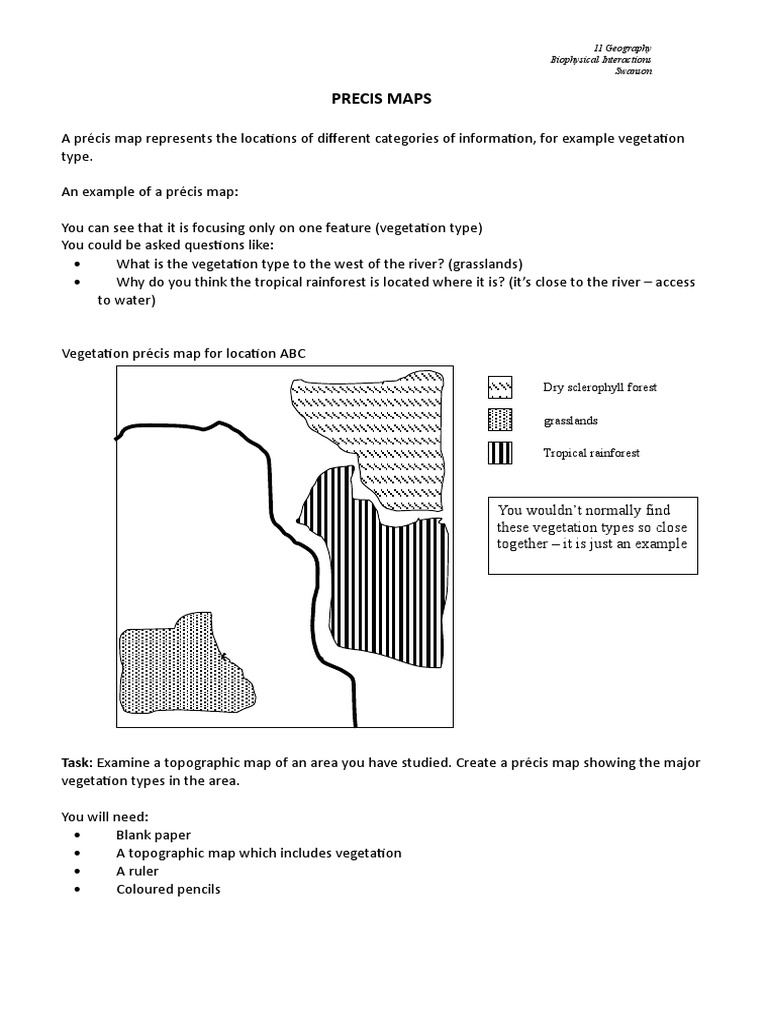 11g Bi - 3 Biosphere - Skills - Precis Map | PDF