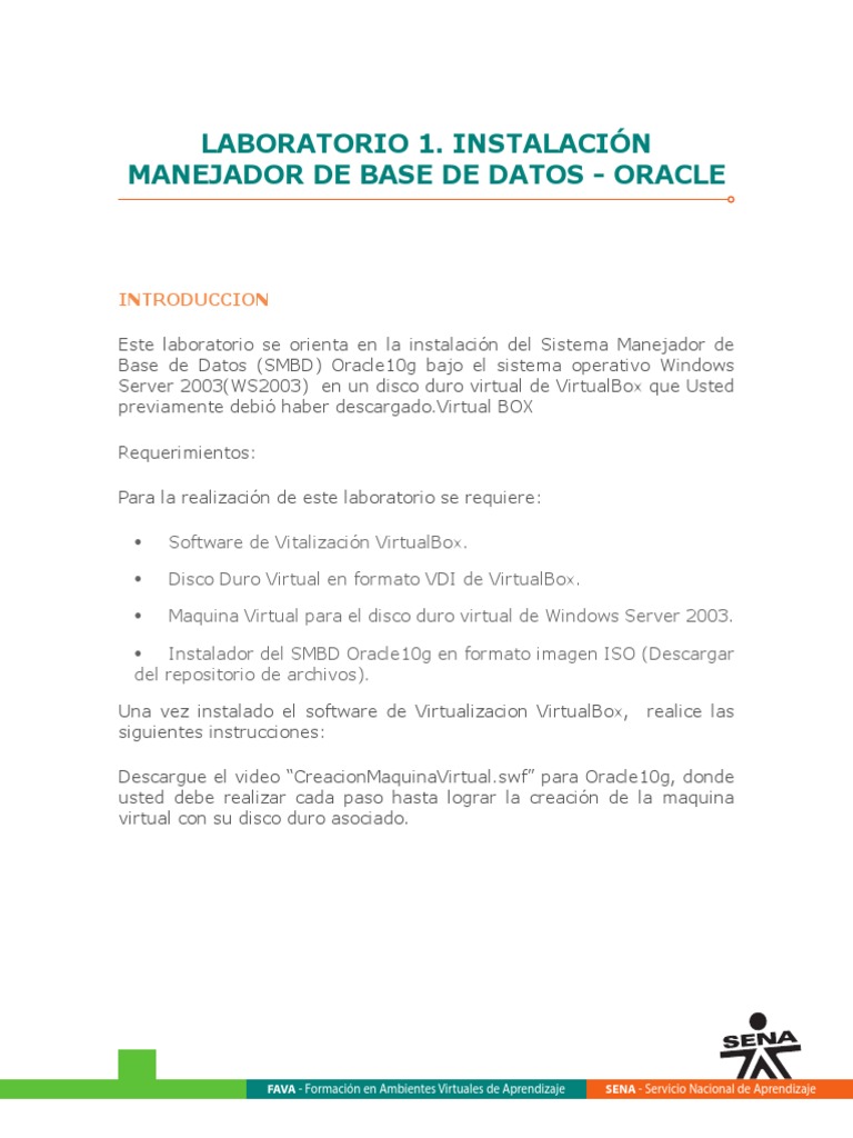 Manual Oracle PDF | PDF | Oracle Corporation | Software del sistema