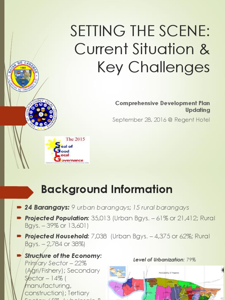 2016 CDP - Setting The Scene | PDF | Sanitation | Employment