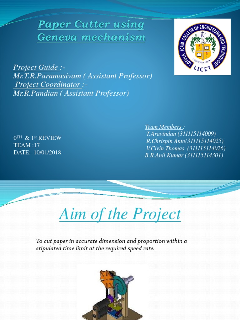 Paper Cutter Project Overview and Design | PDF | Steel | Machines