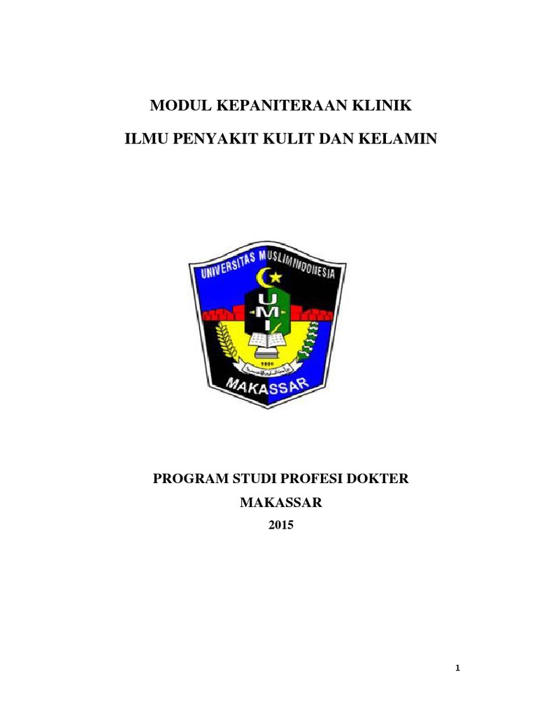 Modul Kepaniteraan Klinik Ilmu Penyakit Kulit Dan Kelamin FK UMI | PDF