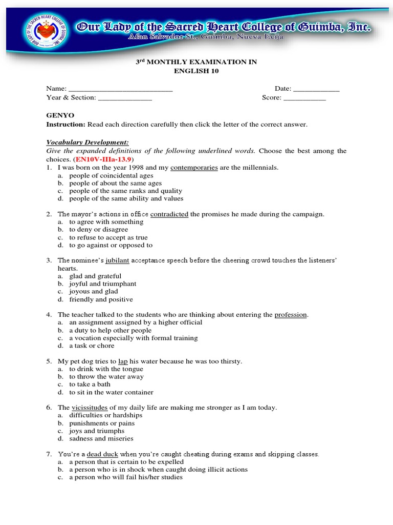 Vocabulary Development | PDF