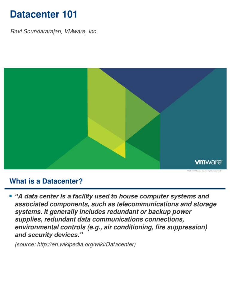 Data Center 101 | PDF | Data Center | Areas Of Computer Science