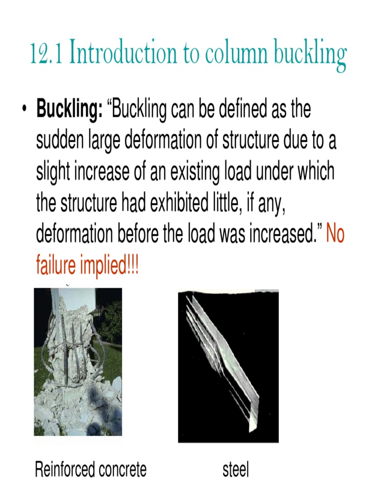 Buckling of A Column | PDF | Buckling | Column