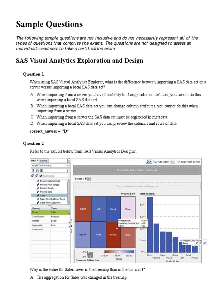 A00 277 Visual Analytics | PDF | Sas (Software) | Scatter Plot
