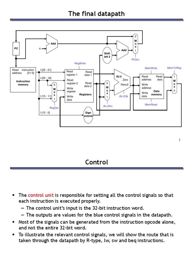 L7 Multicycle Datapath | PDF | Central Processing Unit | Computer Data Storage