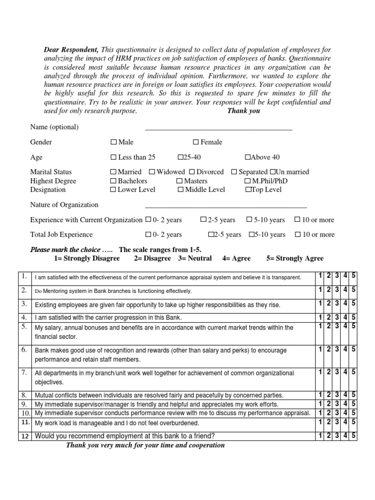 Dear Respondent, This Questionnaire Is Designed To Collect Data of ...