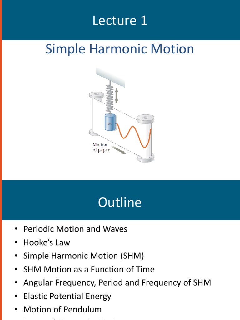 Simple Harmonic Motion | PDF | Resonance | Force
