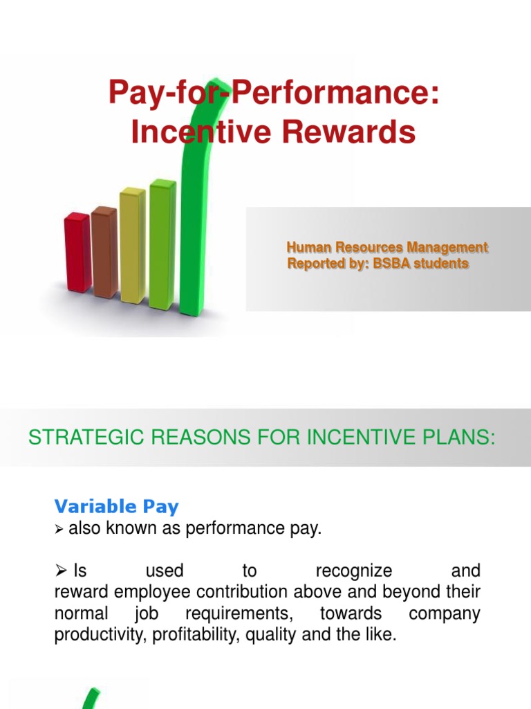 Pay For Performance Incentive Rewards | Download Free PDF | Incentive ...