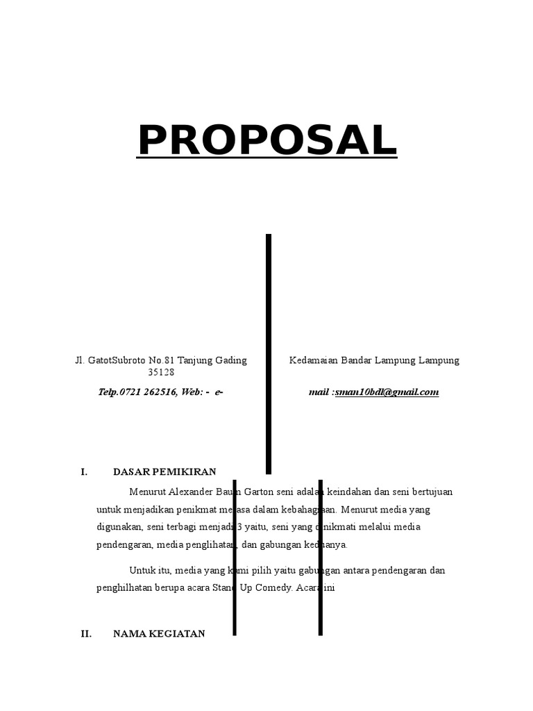 Contoh Proposal | PDF
