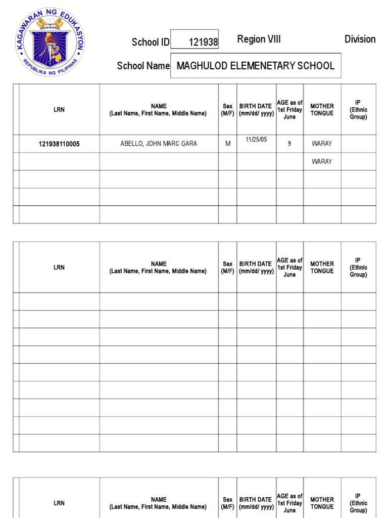 SF Forms | PDF | Parent | Relationships