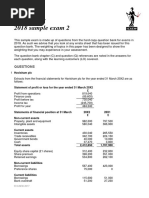 Icaew Cfab Asr 2019 Sample Exam | PDF | Audit | Internal Control
