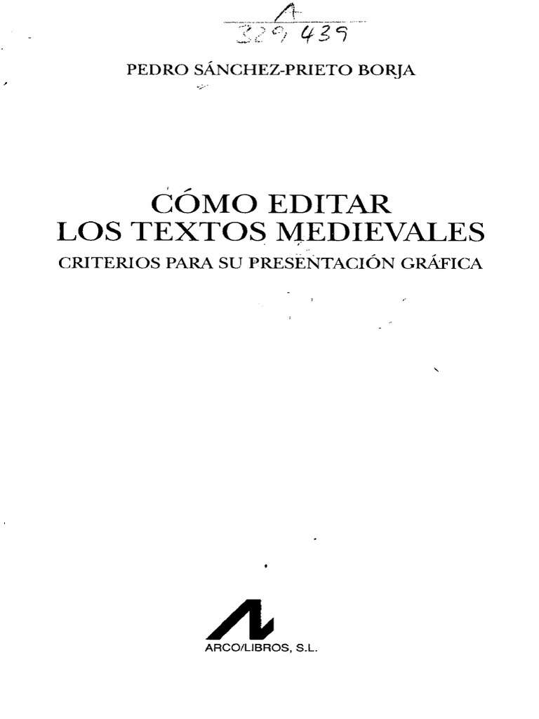 Edición de Textos Medievales | PDF | Ortografía | Semiótica