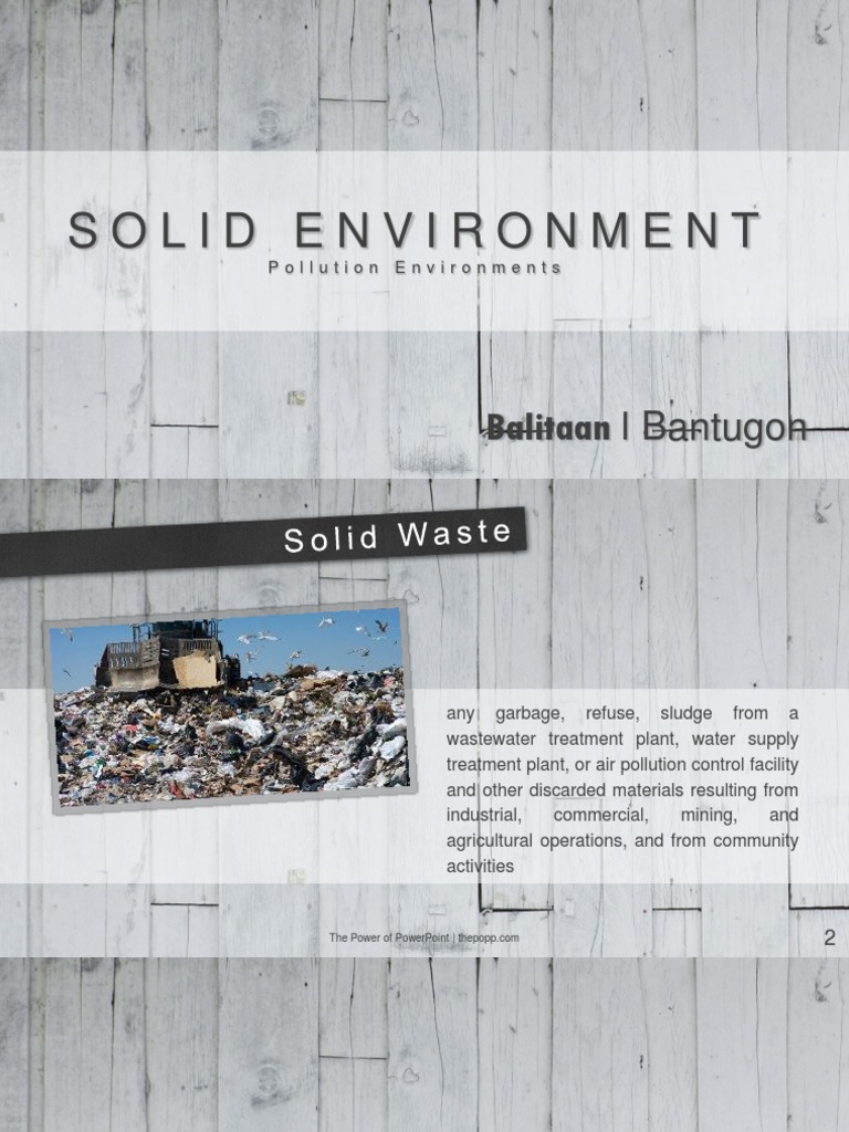 Solid Environment | PDF | Municipal Solid Waste | Waste Management