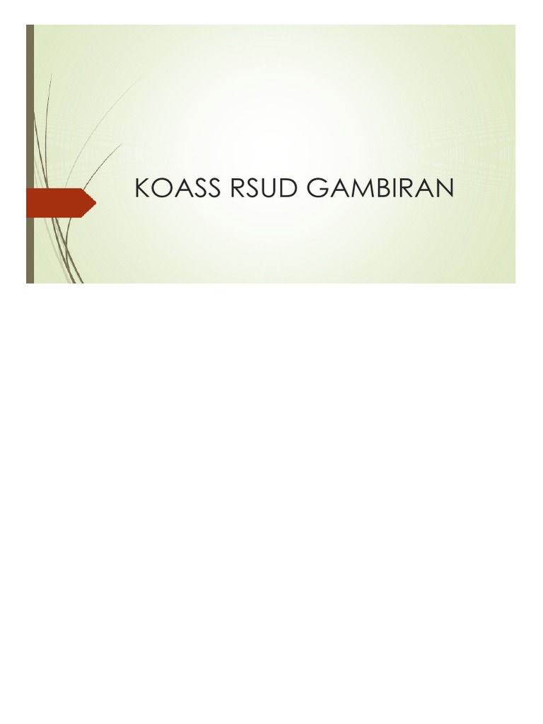 Koass Rsud Gambiran PDF | PDF | Pengembangan Diri | Kesehatan Holistik