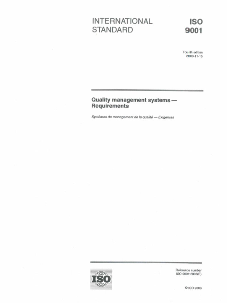 Iso 9001 Qms Requirements | PDF