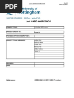 Hazard Identification HAZID Study Worksheet Template | PDF
