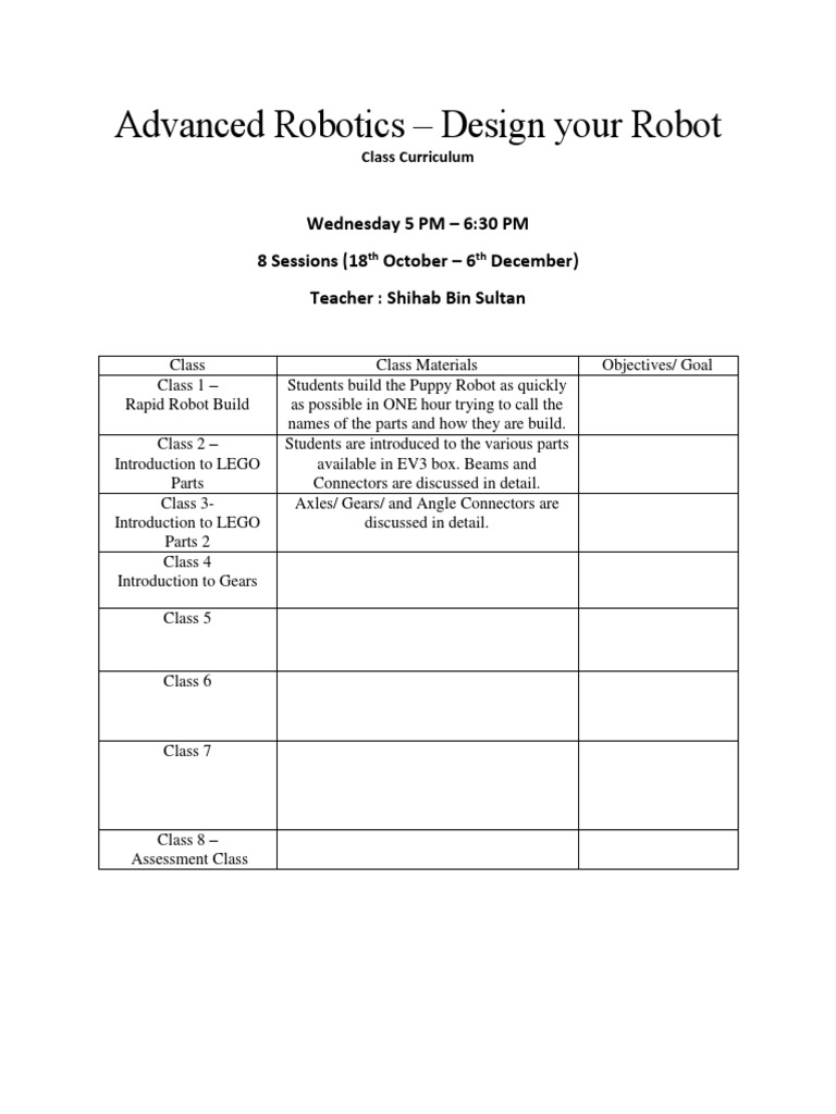 Advanced Robotics - Design | PDF | Computers