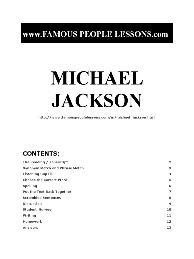 Michael Jackson | PDF | Michael Jackson | Leisure