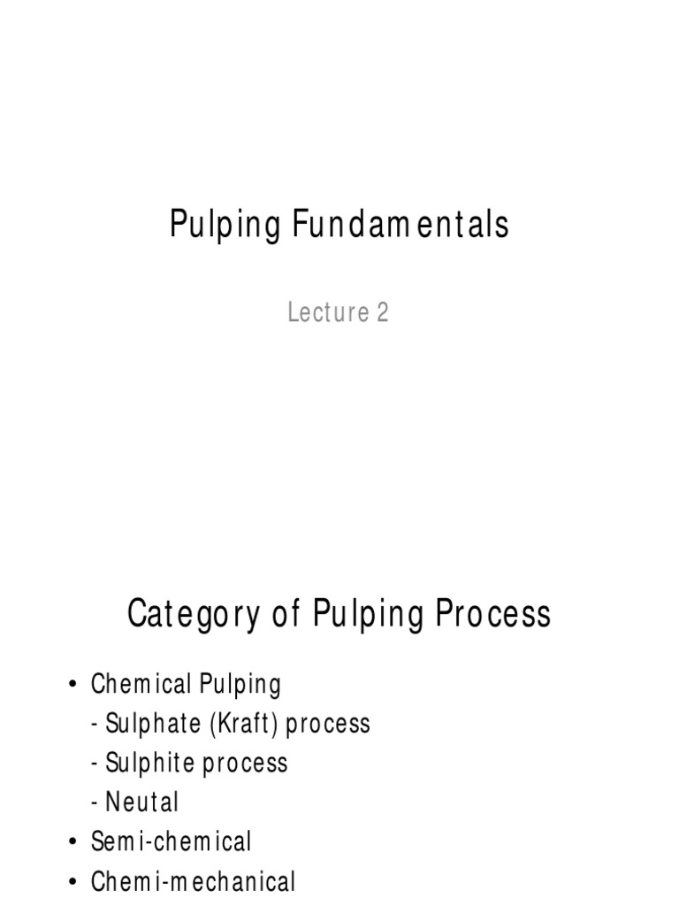 Sulfite Process Advantages | PDF | Pulp (Paper) | Papermaking