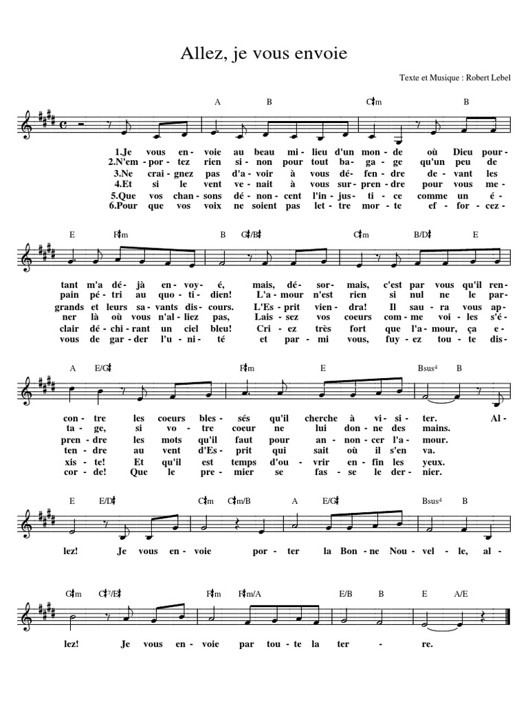 Allez, Je Vous Envoie | PDF