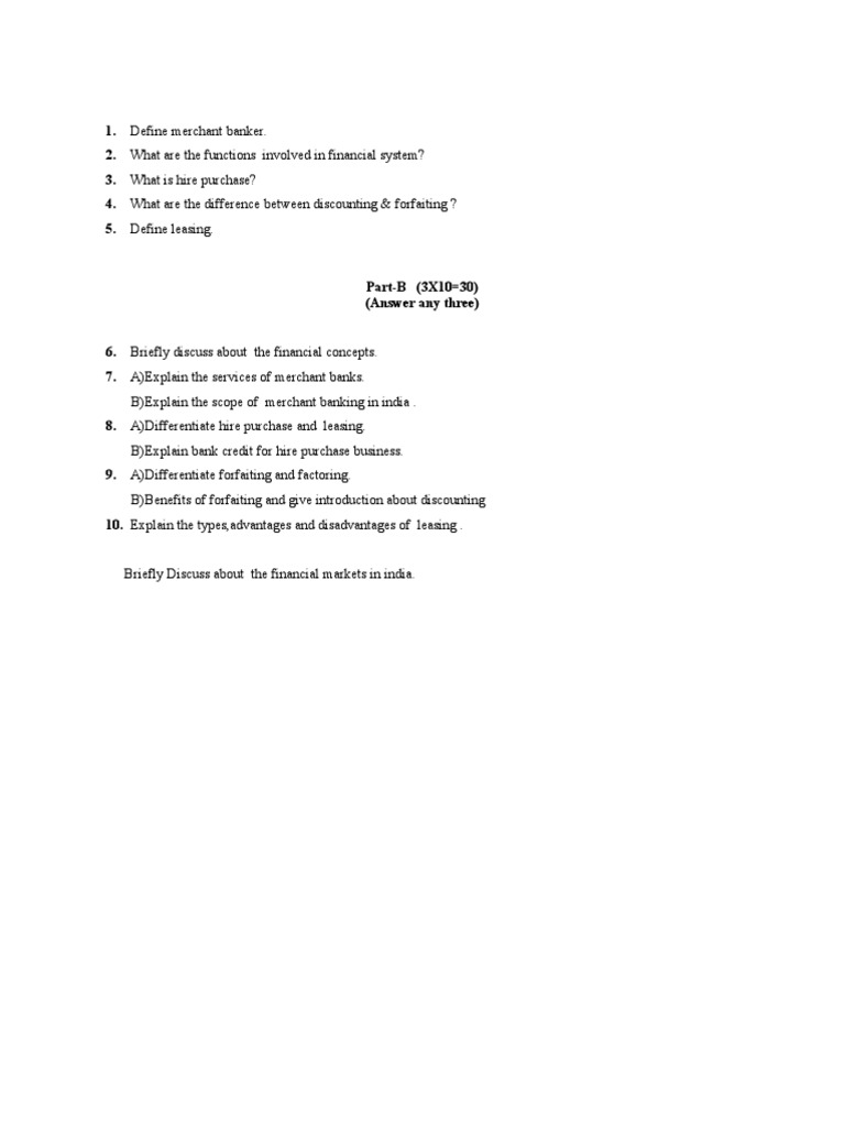 Merchant Banking Services Explained | PDF