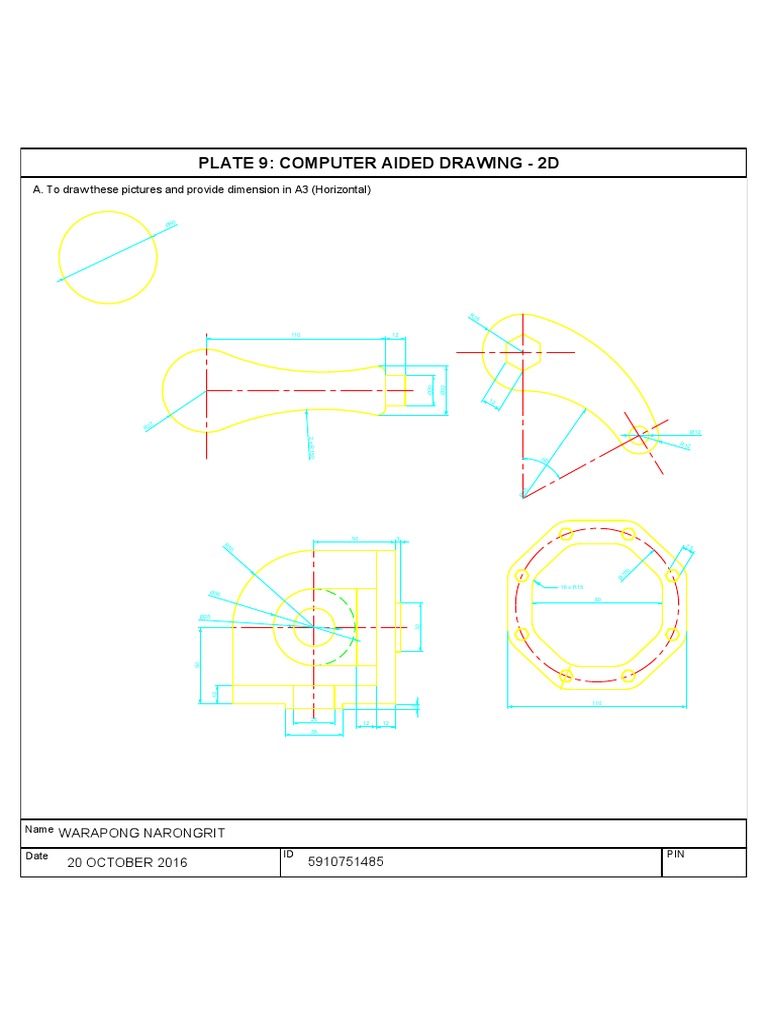 Engineering Drawing Plate | PDF | Science | Engineering