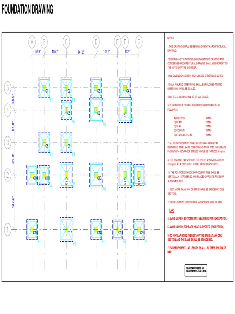 Structural Drawing | PDF | Column | Beam (Structure)