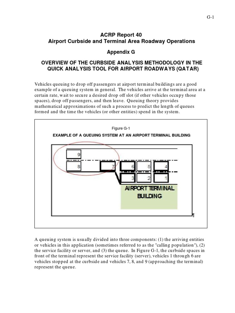 ACRP Report 40 Airport Curbside and Terminal Area Roadway Operations ...