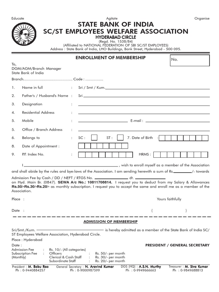 Membership Form | PDF | Banks | Financial Services