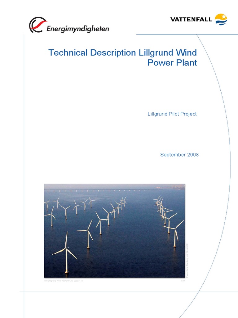 Technical Description of Offshore Wind Power Plant | PDF | Offshore ...