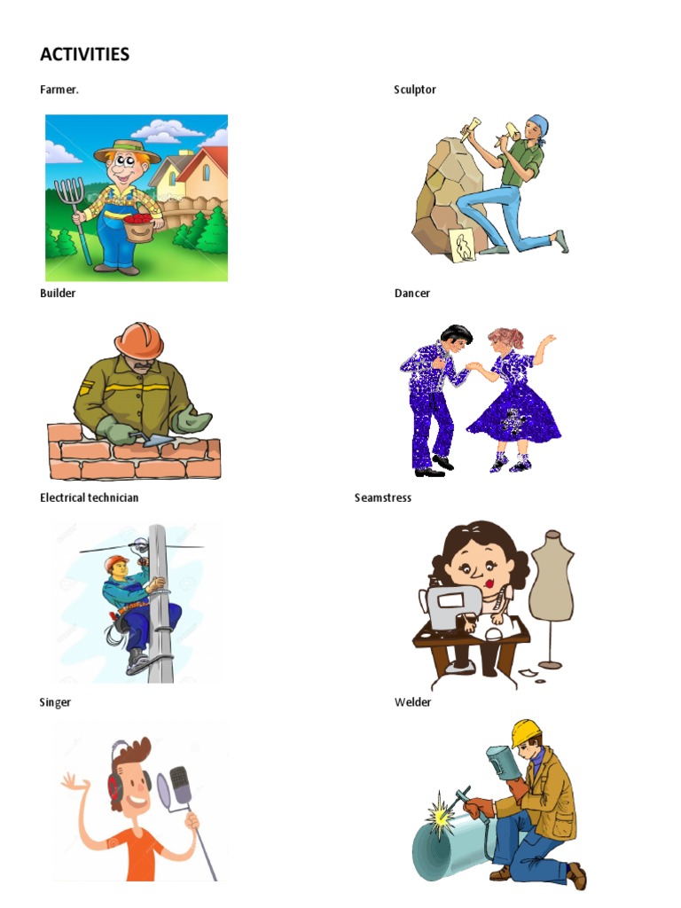 15 Profesiones y 15 Oficios en Ingles Con Dibujos.. Activities Dibujos ...